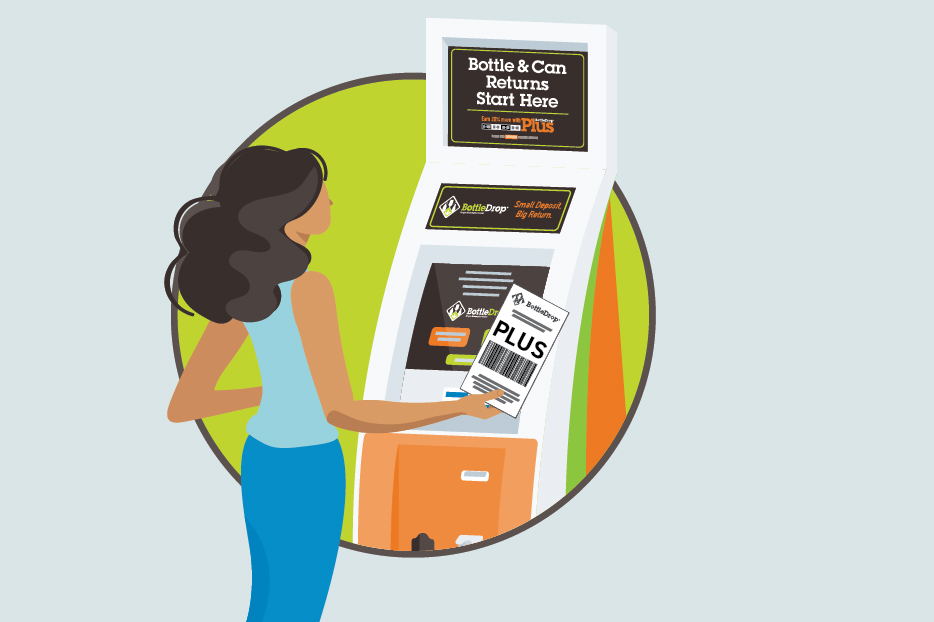 Grocery Rewards - Use BottleDrop Plus to Get 20% More